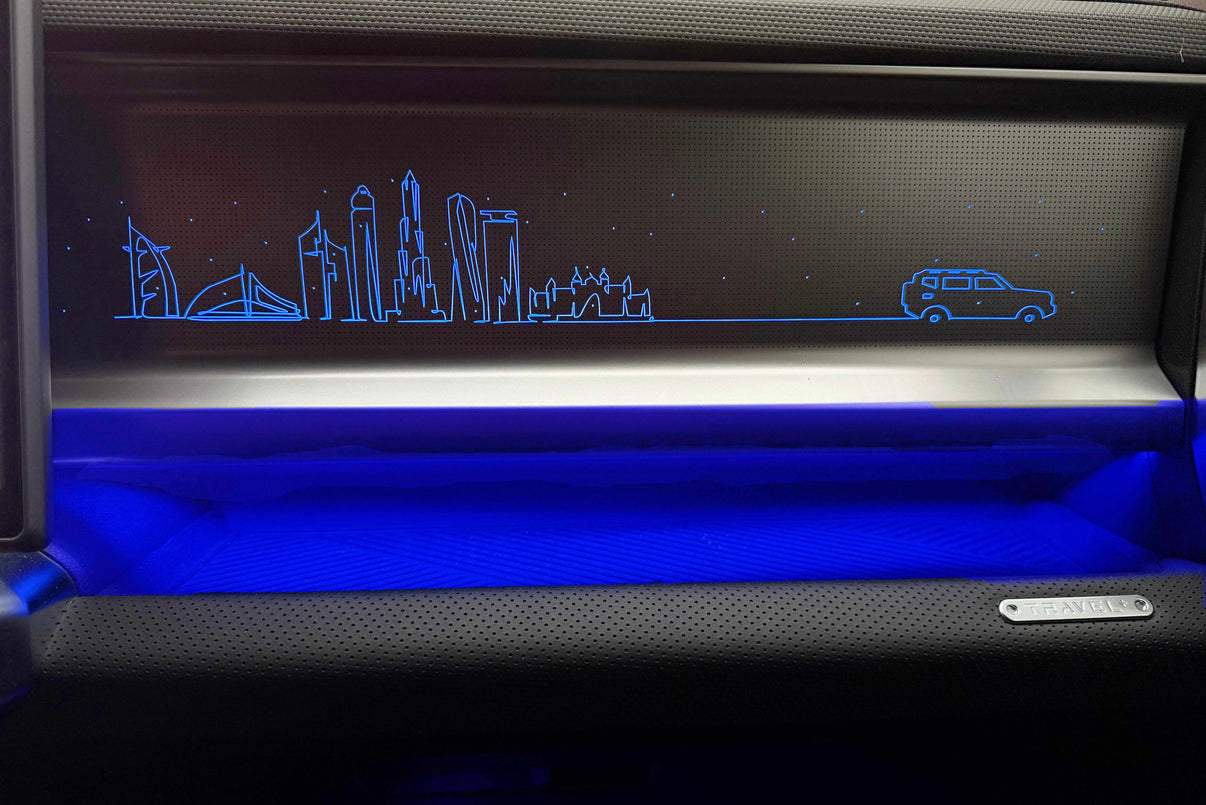 Jetour T2 side ambient light panel Dubai Edition – Trendride